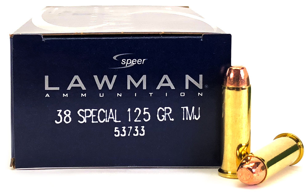 38 Special – 125 gr TMJ-FN – Speer Lawman (53733) – 1000 Rounds ...